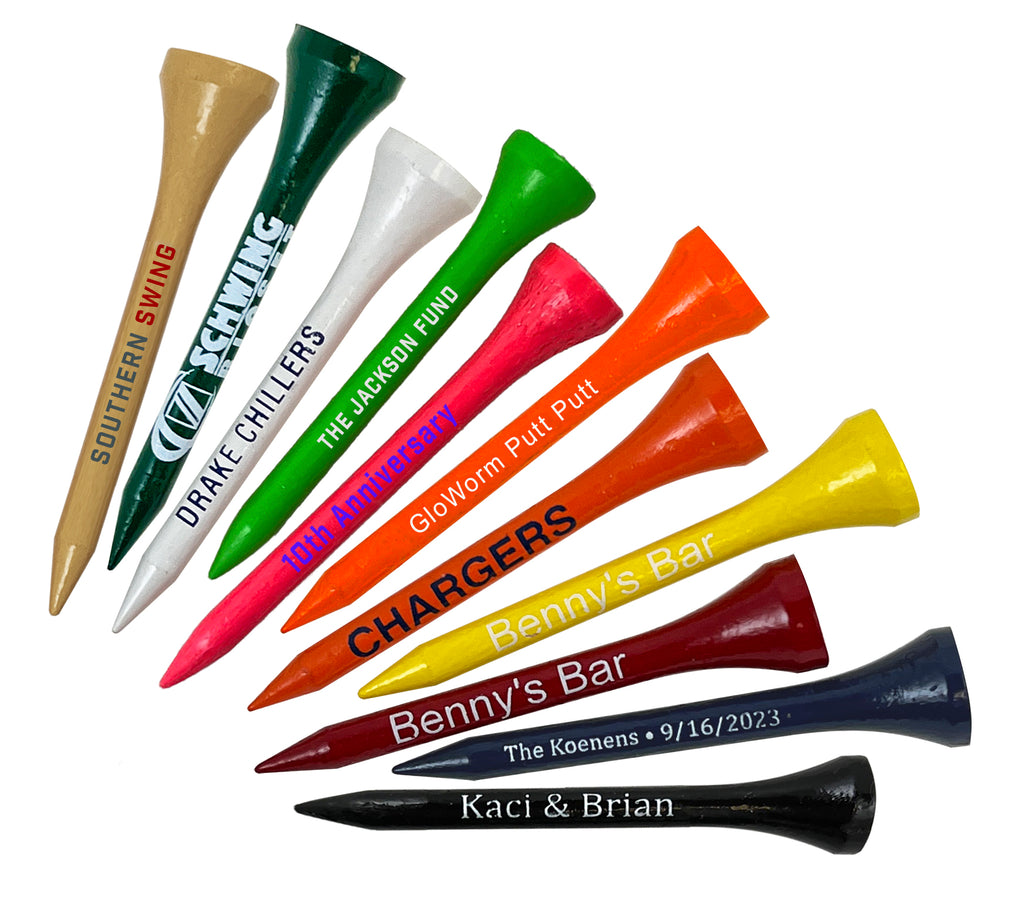 2 ⅛" Personalized Wood Golf Tees