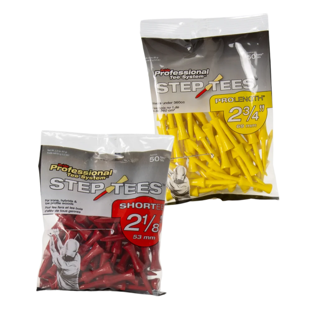 Professional Tee System™ (PTS) Step Tees™ - Wood Golf Tees